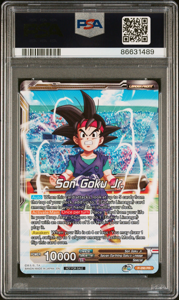 2021 DRAGON BALL SUPER SS GOKU JR., SL/SGJ #P-290 - PSA 10 | 7 Bucks a Pop