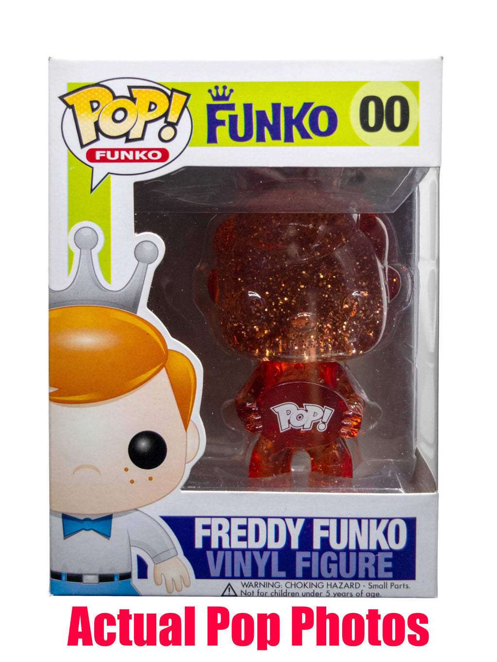 Freddy Funko (Clear Red Glitter) 00 /50 Made [Light Damage] – 7 Bucks a Pop