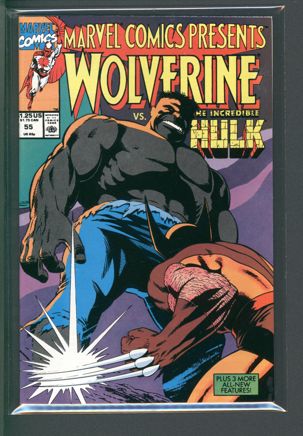 7BAP Uncirculated - Marvel Comics Presents #55 Wolverine & Hulk (1990 ...