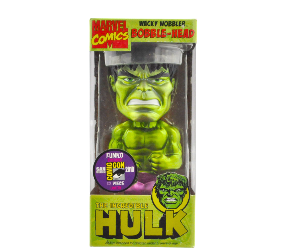 Funko Pop! Funko Wacky Wobbler The Incredible Hulk Metallic - 2010 SDC ...