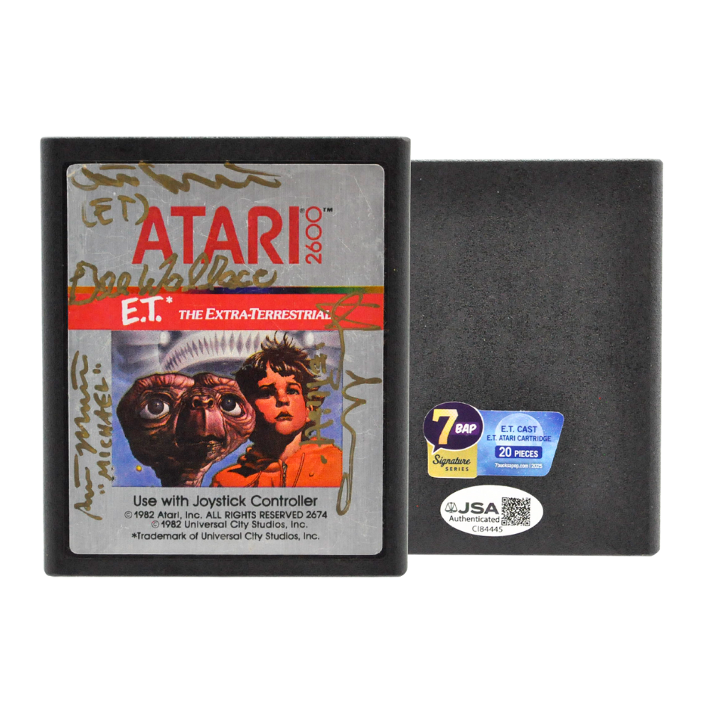 Cast Signed - E.T. Atari 2600 Cartridge – 7 Bucks a Pop
