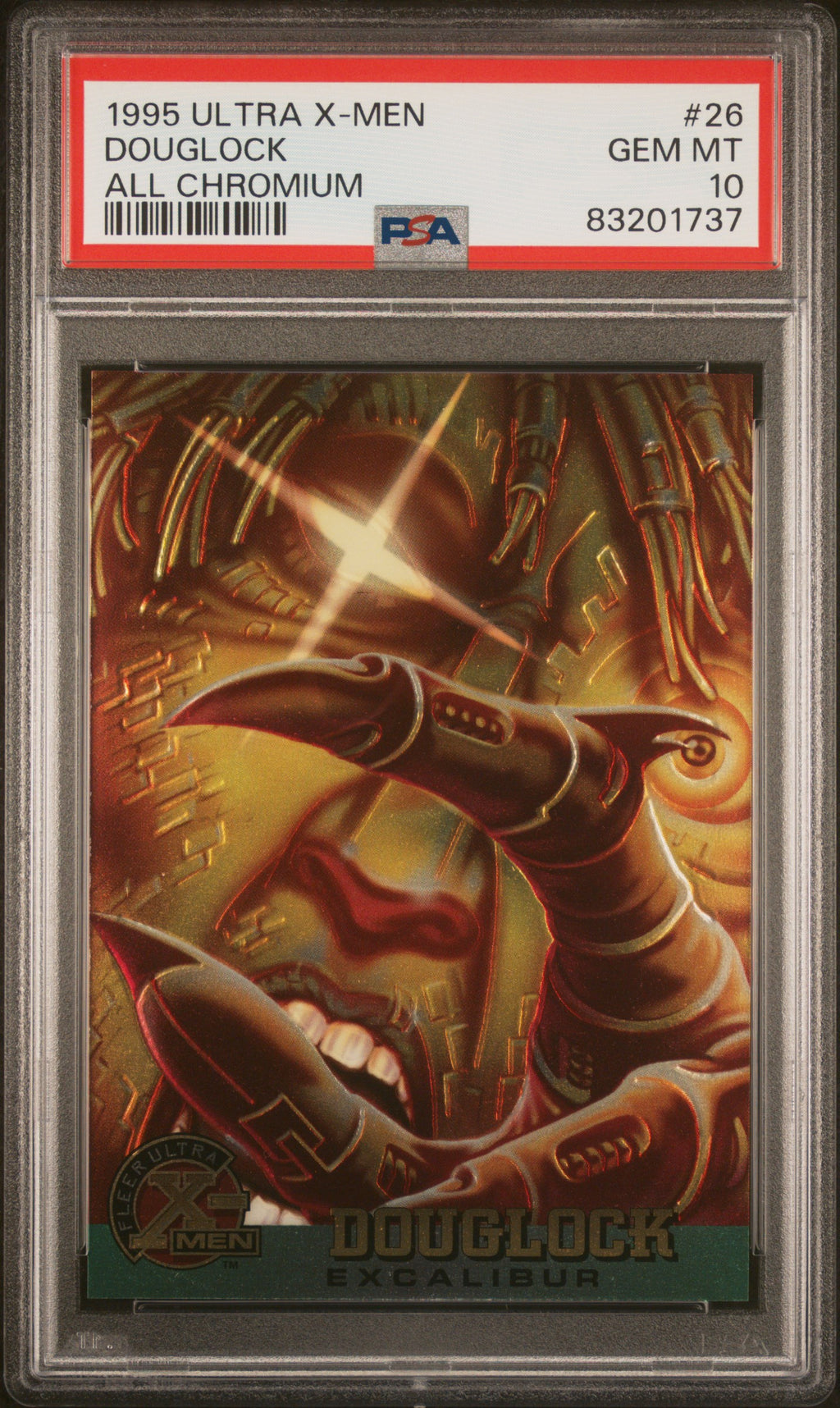 1995 ULTRA X-MEN ALL CHROMIUM DOUGLOCK ALL CHROMIUM #26 - PSA 10 – 7 ...