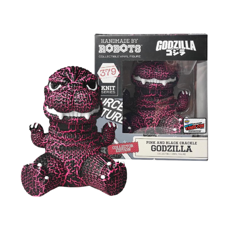 Handmade By Robots Vinyl - Godzilla (Pink Crackle) 379 - First to Mark ...