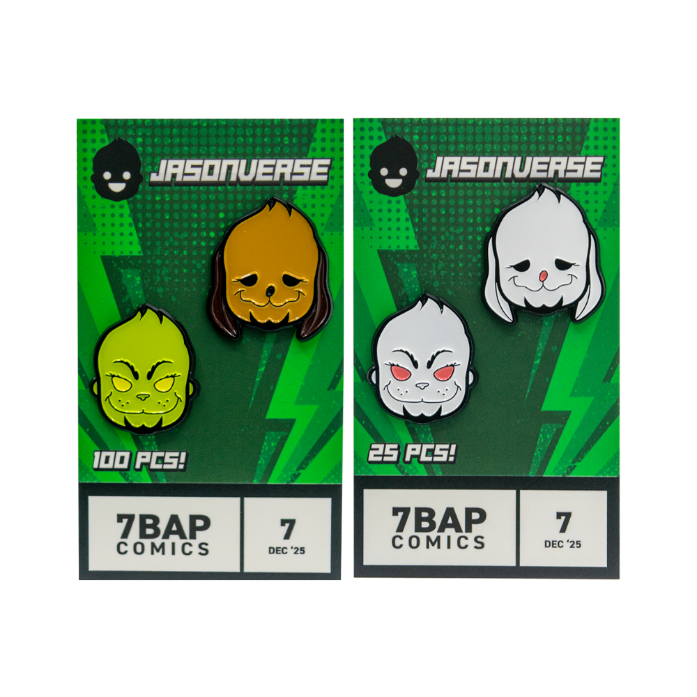 Jasonverse Grinch & Max Pin Set - 7BAP Exclusive /100pcs **Shot at Cha ...