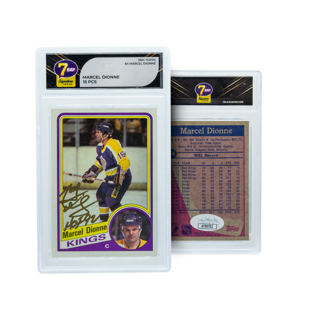 Marcel Dionne Signed 1984 Topps Card #64 - 7BAP Signature Series – 7 ...