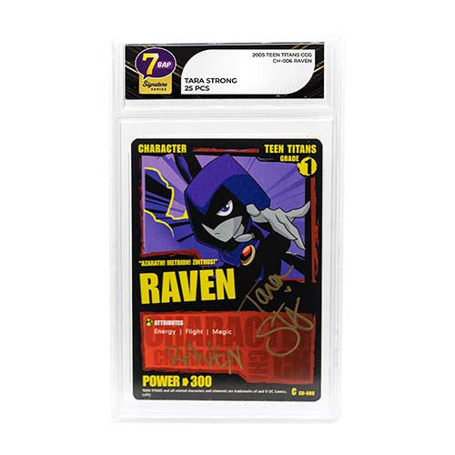Tara Strong Signed Raven TCG - 7BAP Signature Series – 7 Bucks a Pop