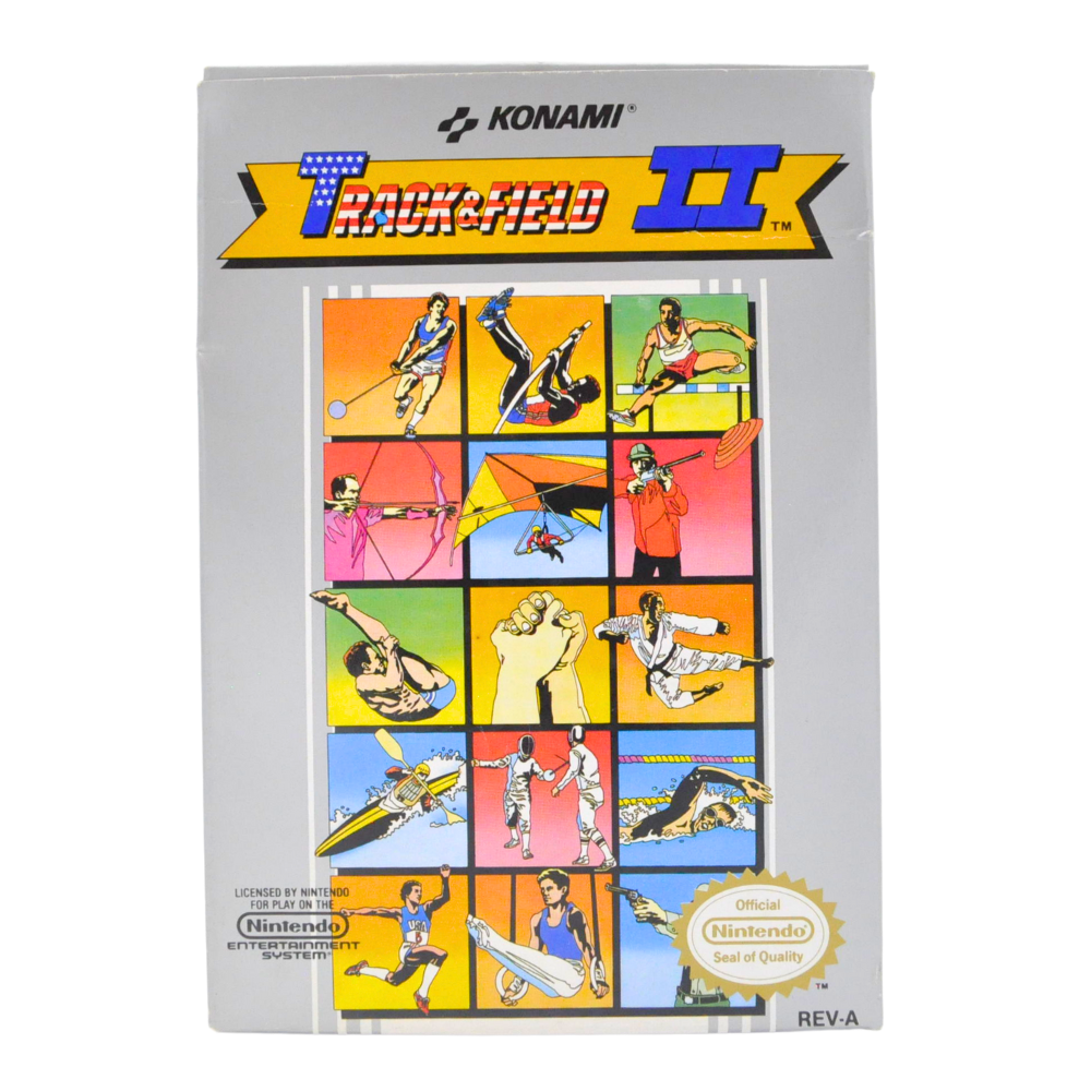NES Cart Complete in Box - Track & Field II – 7 Bucks a Pop